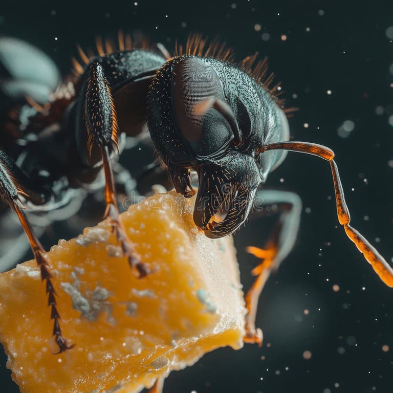 Photographing Ants Eating Bread Crumbs at Night Using Macro Techniques ...