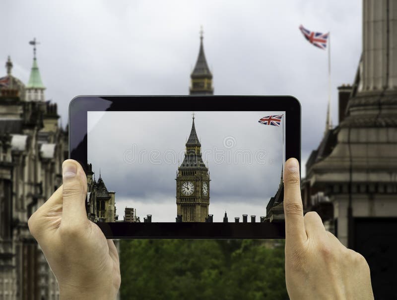 Photographing big ben stock photo. Image of photographer - 41725756