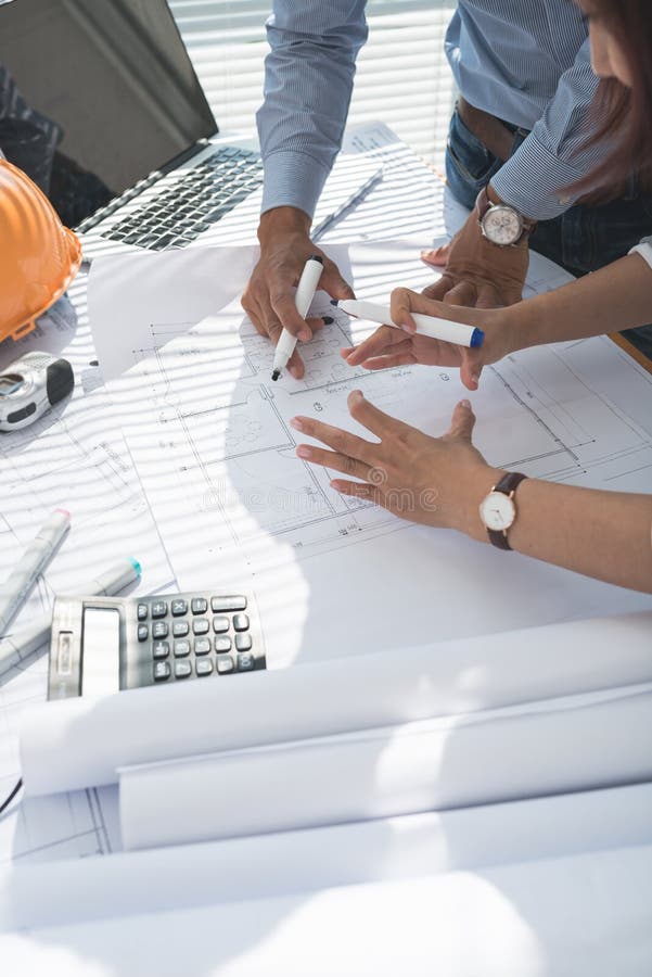 Photographing blueprint stock image. Image of engineer - 69759187