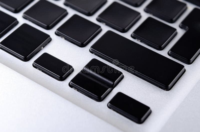 Empty Wireless Computer Keyboard Detail Studio Shot Stock Photo - Image ...
