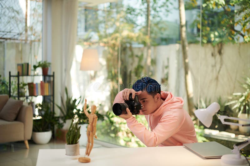 Photographing Objects on Table Stock Image - Image of hobbies, sitting ...