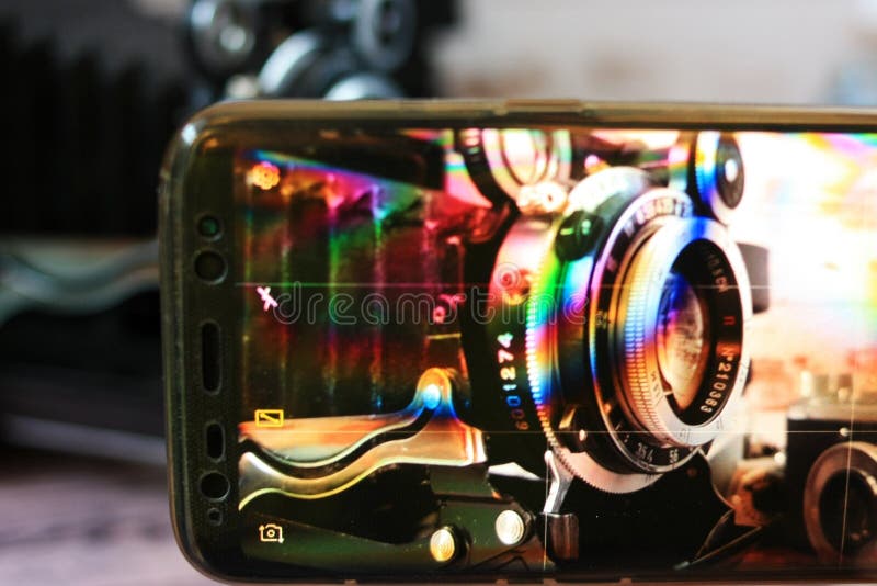 Taking Pictures of an Old Film Camera Stock Photo - Image of master ...