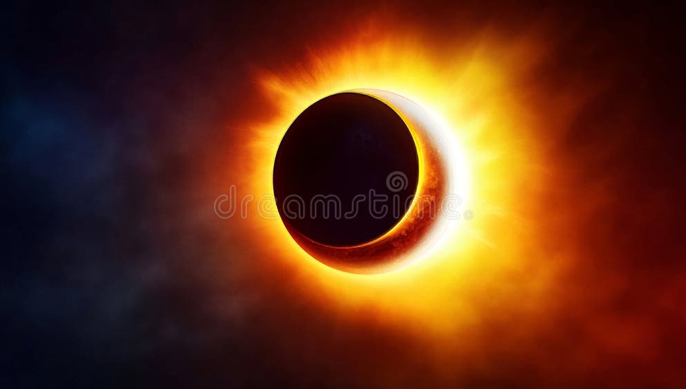 Photographing a Total Solar Eclipse at a Low Angle in the Night Sky As ...