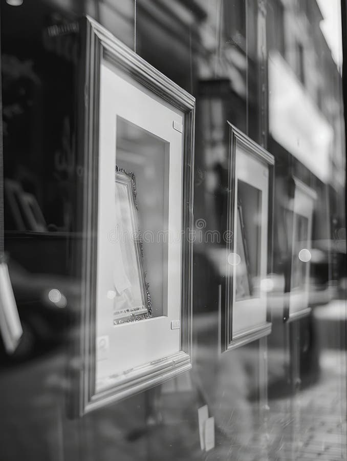 Art Gallery Window Display stock photo. Image of gallery - 363195554