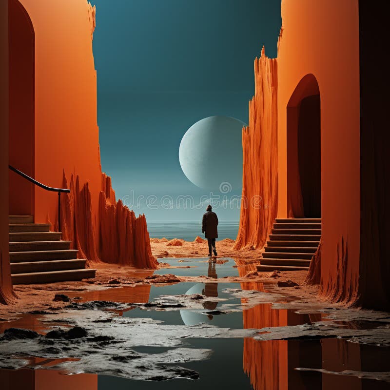 A Hyperrealistic Exploration of Light and Shadow in Surreal Landscapes ...