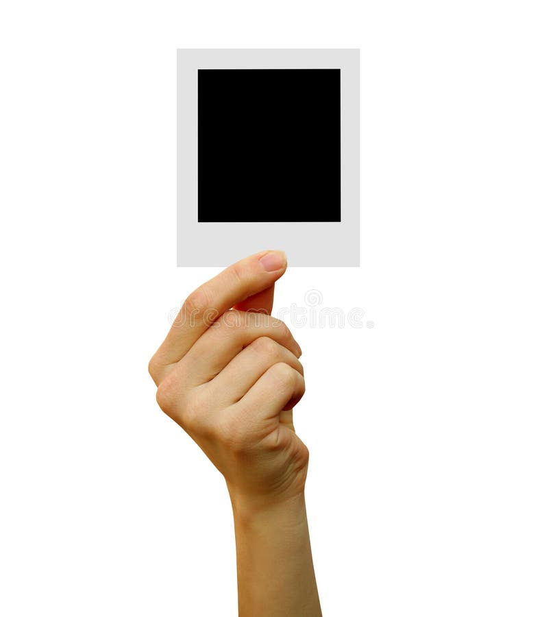 Hand holding a photograph stock image. Image of hand - 23420753