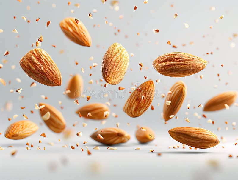 Photography of ALMONDS Falling from the Sky, Hyperpop Colour Scheme ...