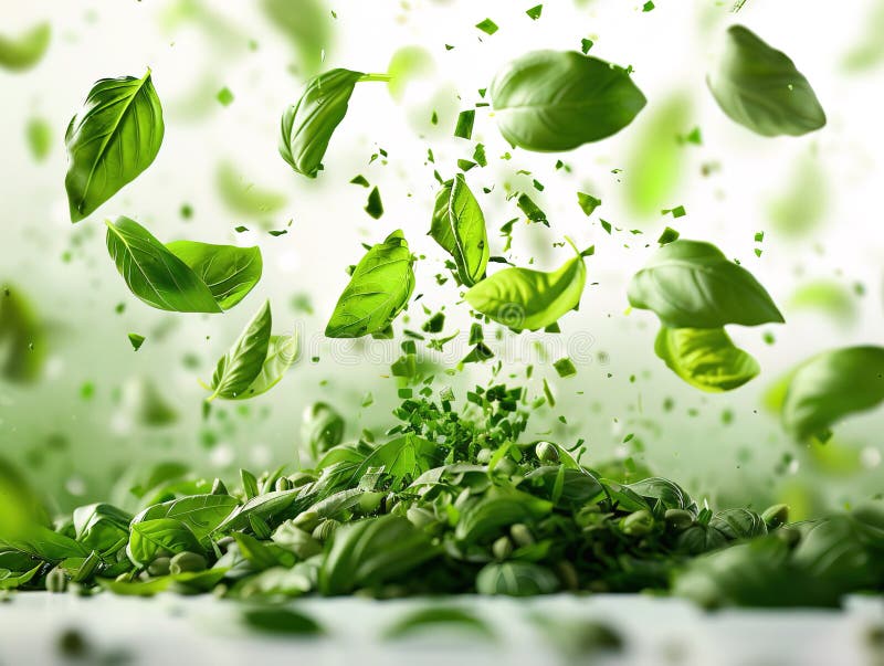 Photography of BASIL SEEDS Falling from the Sky, Hyperpop Colour Scheme ...