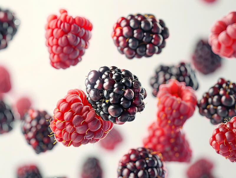 Photography of BLACKBERRIES Falling from the Sky, Hyperpop Colour ...