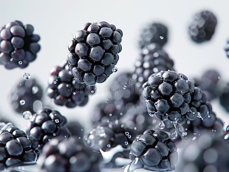 Photography of BLACKBERRIES Falling from the Sky, Hyperpop Colour ...