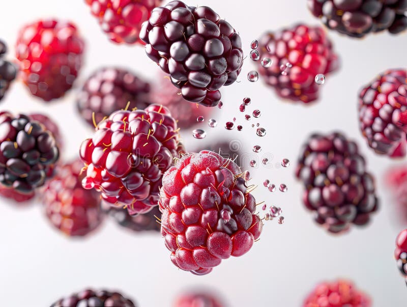 Photography of BLACKBERRIES Falling from the Sky, Hyperpop Colour ...