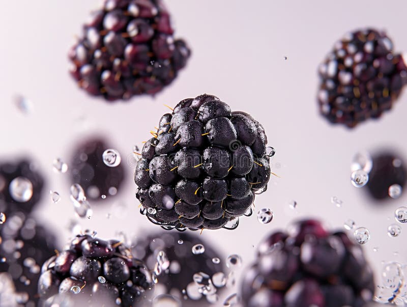 Photography of BLACKBERRIES Falling from the Sky, Hyperpop Colour ...