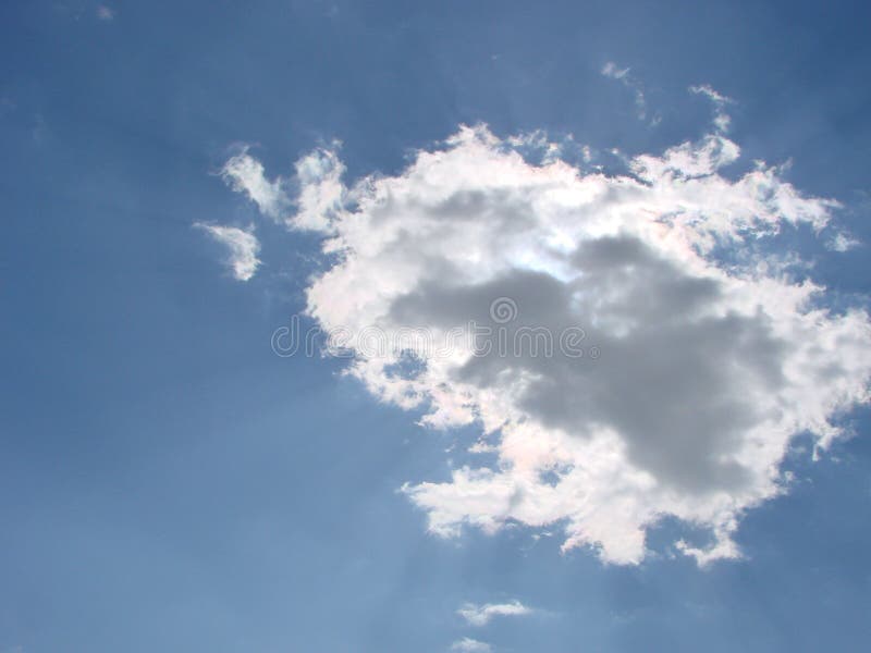 A Photography of a Blue Sky with Sun Rays Stock Image - Image of ...