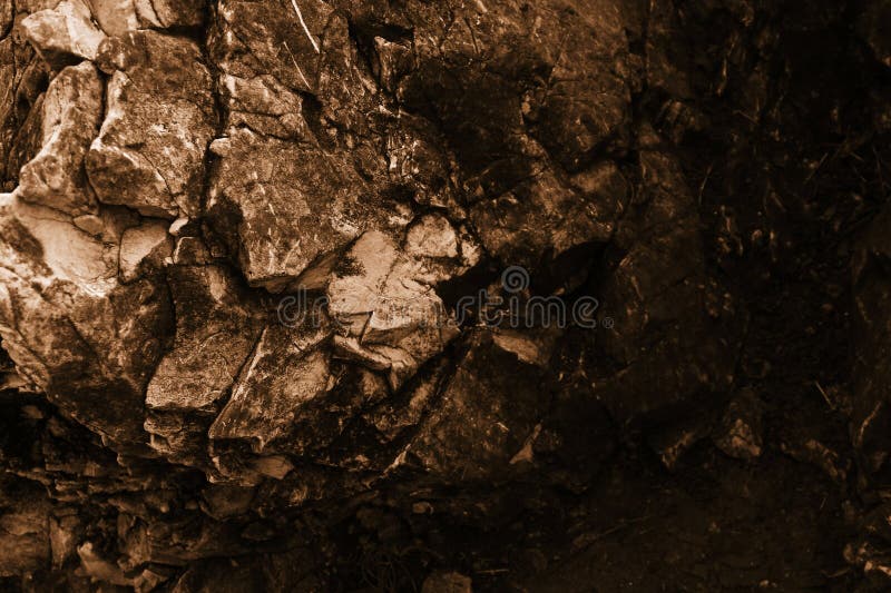 Rock in shadow stock image. Image of wood, carving, geology - 273137993