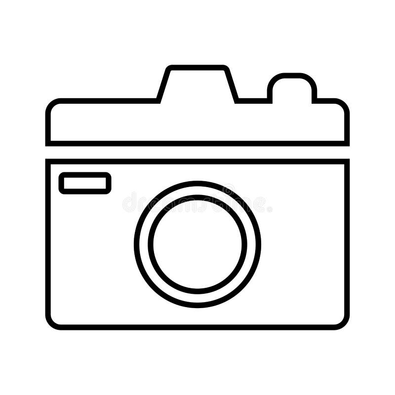 Photography, Camera Outline Icon. Line Art Vector Stock Vector ...