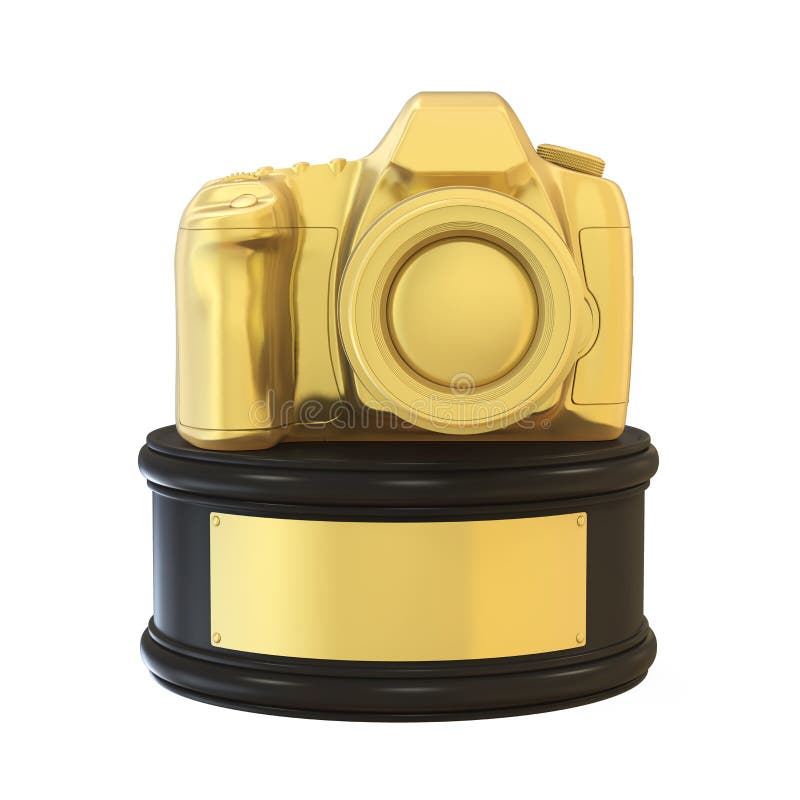 Photography Camera Trophy Award Isolated Stock Illustration ...