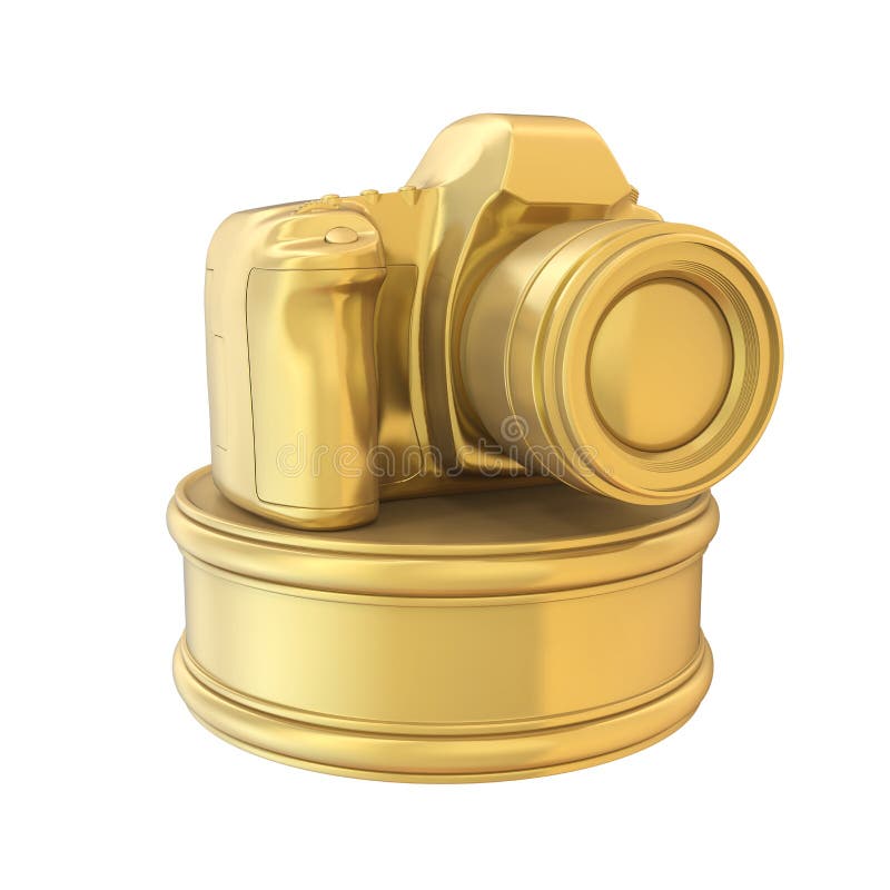 Photography Camera Trophy Award Isolated Stock Illustration ...