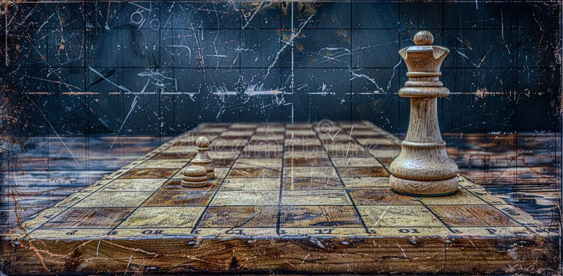 Photography of Chess on a Chessboard Stock Illustration - Illustration ...