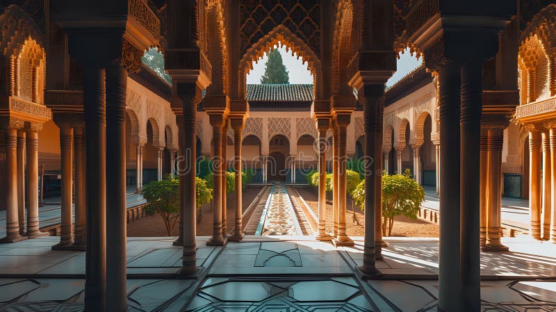 Enchanting Arabesque Architecture./n Stock Illustration - Illustration ...