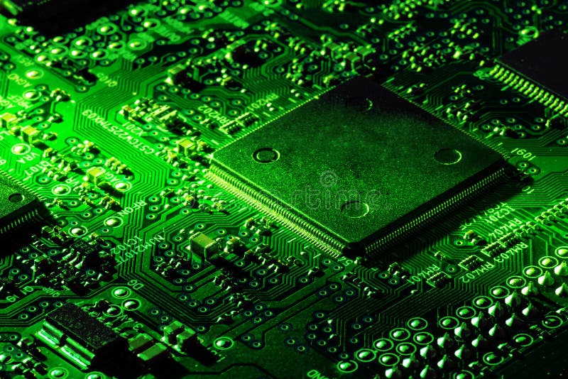 Chip Microcircuit Microchip Integrated Circuit Stock Image Image