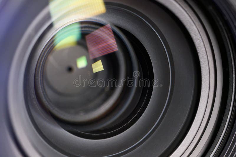 Photography Concept. Close Up Of A Camera Lens. Selective Focus With ...