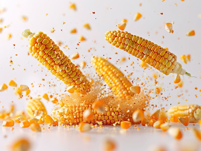 Photography of CORN Falling from the Sky, Hyperpop Colour Scheme ...