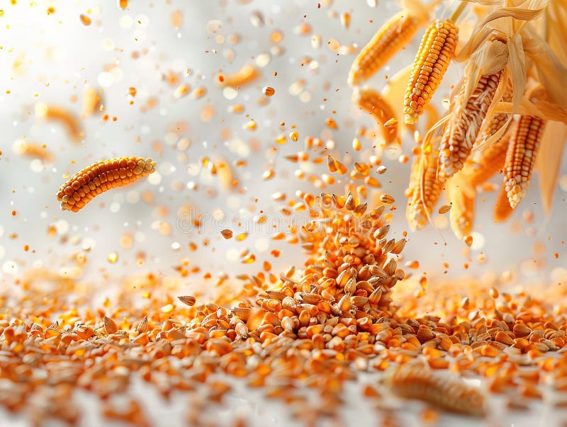 Photography of CORN Falling from the Sky, Hyperpop Colour Scheme ...