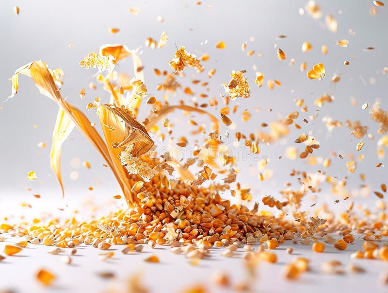 Photography of CORN Falling from the Sky, Hyperpop Colour Scheme ...