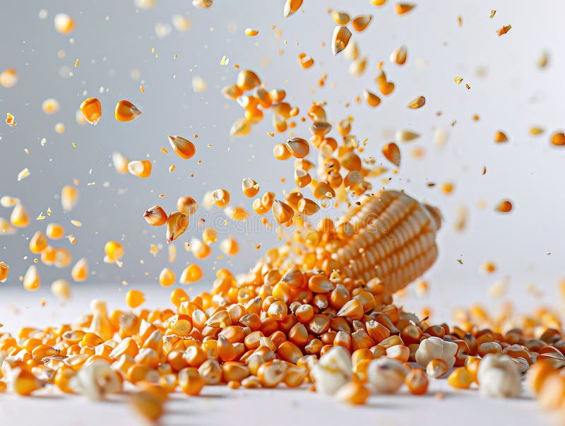 Photography of CORN Falling from the Sky, Hyperpop Colour Scheme ...