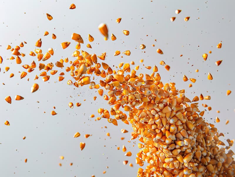 Photography of CORN Falling from the Sky, Hyperpop Colour Scheme ...