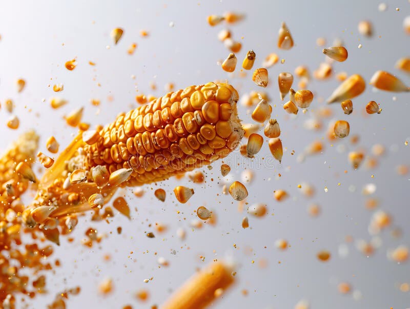 Photography of CORN Falling from the Sky, Hyperpop Colour Scheme ...