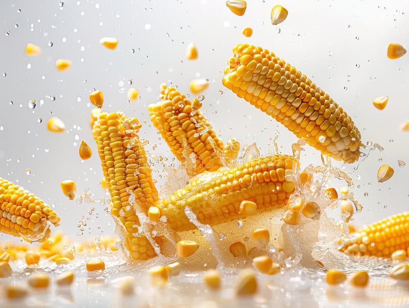 Photography of CORN Falling from the Sky, Hyperpop Colour Scheme ...