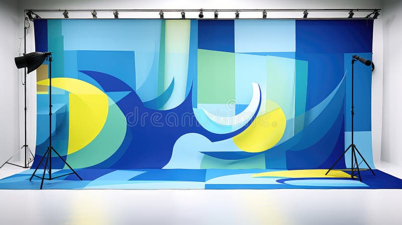 Photography Display Studio Background Stock Illustration - Illustration ...