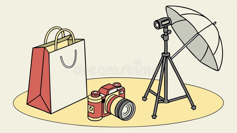 Photography Equipment Set, Camera Gear and Studio Tools Vector Design ...