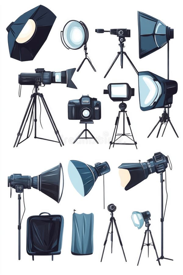Photography Equipment Variety Stock Image - Image of tools, camera ...