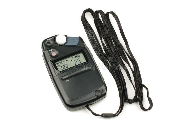 Photography Exposure Light Meter Isolated on the White Background Stock ...