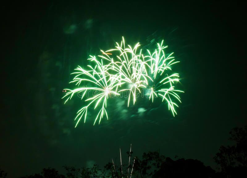 A Photography of a Fireworks is Lit Up in the Dark, Fireworks in the ...
