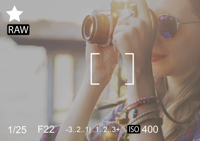 Photography Frame Portrait Focus Copy Space Concept Stock Image - Image ...