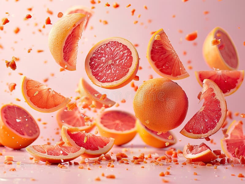 Photography of GRAPEFRUIT Falling from the Sky, Hyperpop Colour Scheme ...