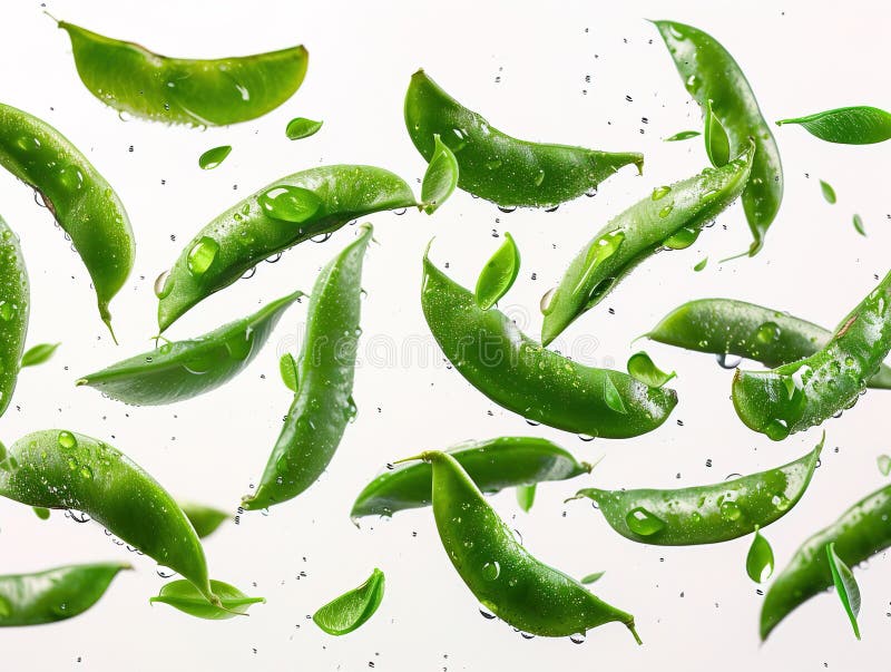 Photography of GREEN BEANS Falling from the Sky, Hyperpop Colour Scheme ...