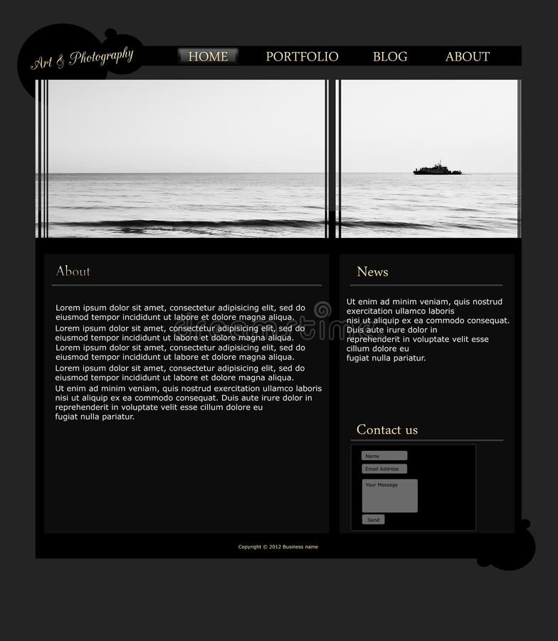 Photography layout stock illustration. Illustration of template - 27673570