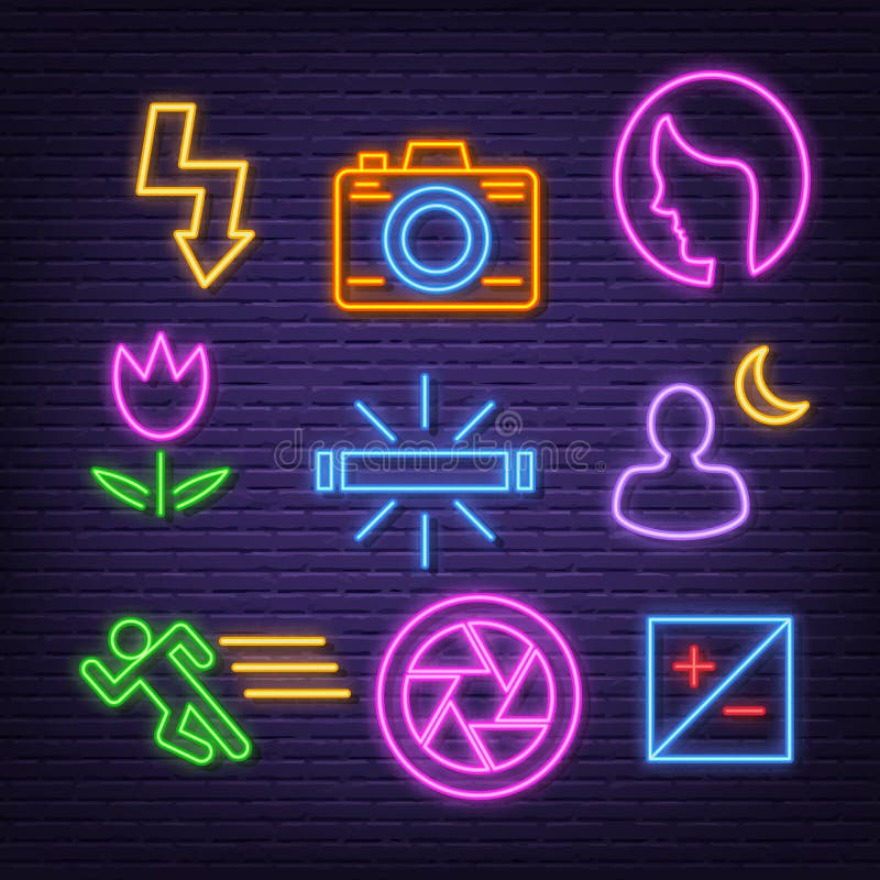 Neon Icons Stock Illustrations – 37,488 Neon Icons Stock Illustrations ...