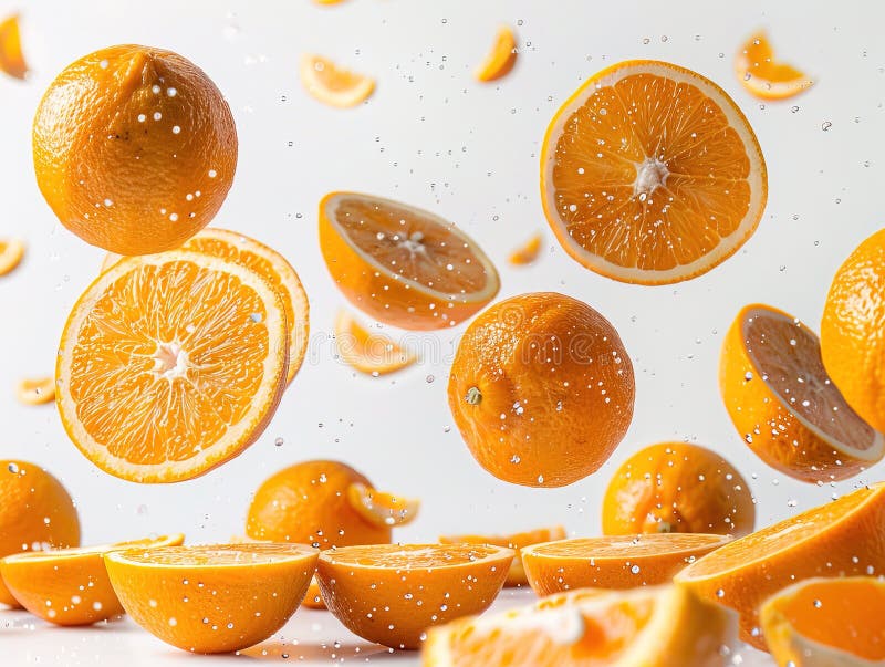 Photography of ORANGES Falling from the Sky, Hyperpop Colour Scheme ...