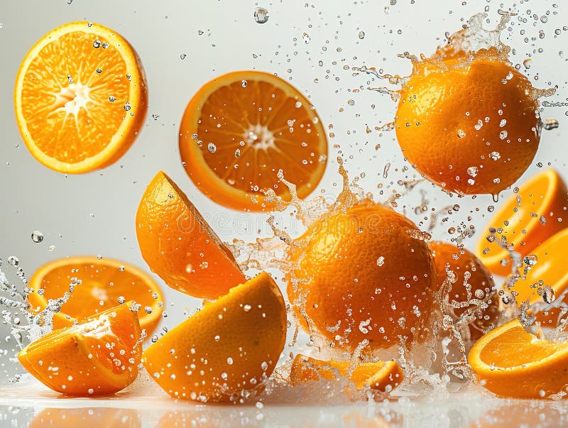 Photography of ORANGES Falling from the Sky, Hyperpop Colour Scheme ...