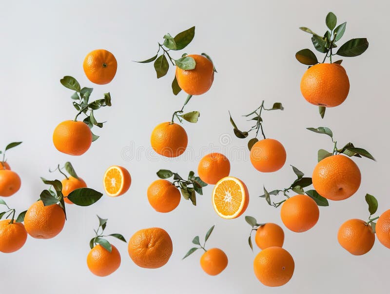Photography of ORANGES Falling from the Sky, Hyperpop Colour Scheme ...