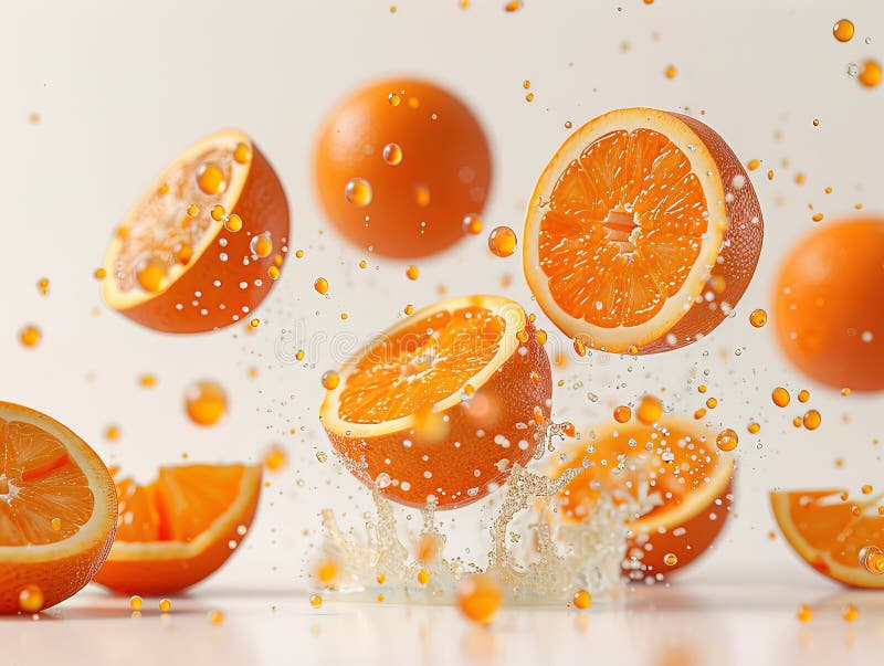 Photography of ORANGES Falling from the Sky, Hyperpop Colour Scheme ...