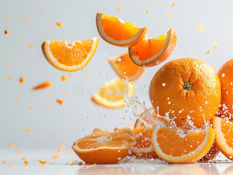 Photography of ORANGES Falling from the Sky, Hyperpop Colour Scheme ...