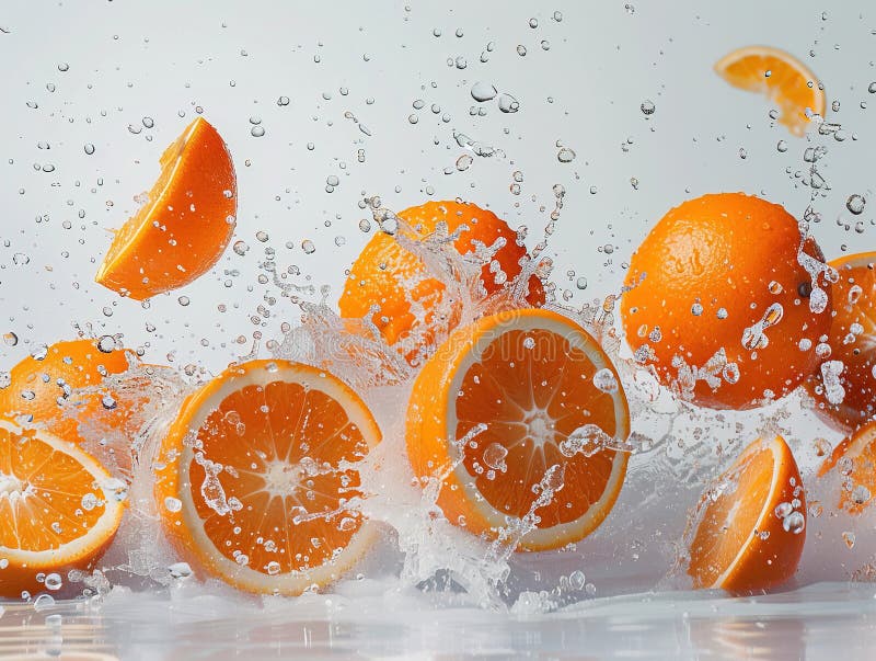 Photography of ORANGES Falling from the Sky, Hyperpop Colour Scheme ...