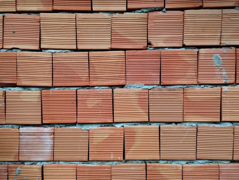 Red Block Brick Wall Texture Stock Photo - Image of giter, stonework ...