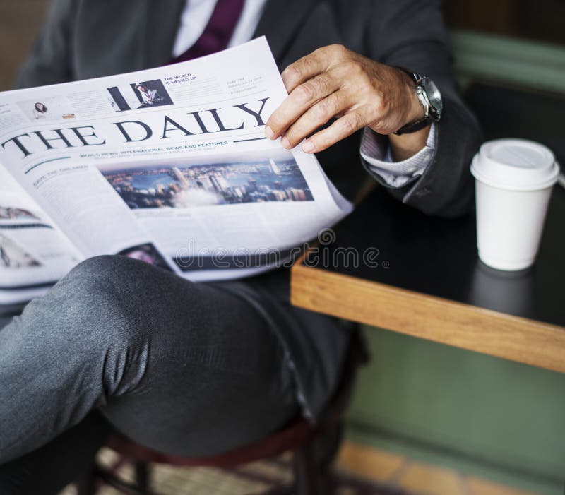 Photography Of A Person Reading Newspaper Picture. Image: 116695595